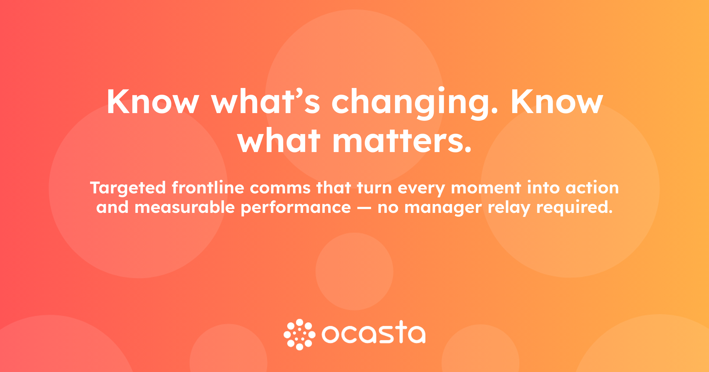 Frontline Comms and Task Management App | Ocasta Platform