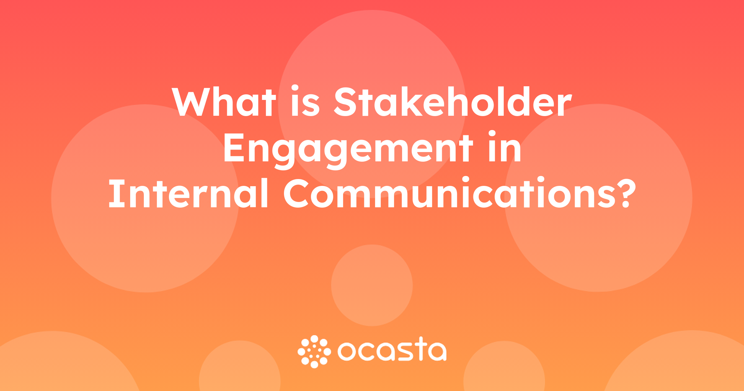 Stakeholder Engagement Importance