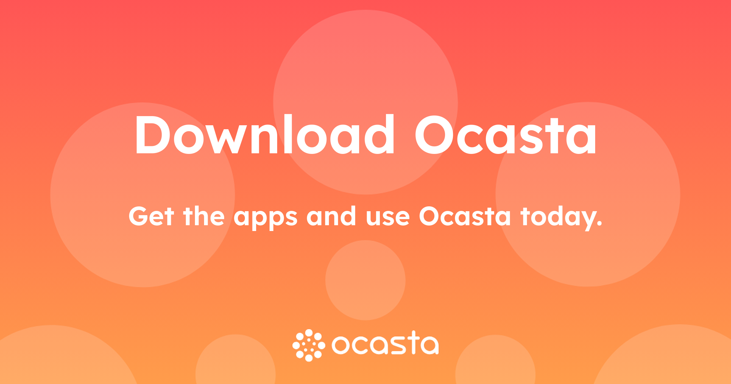 Download the Ocasta app | Ocasta
