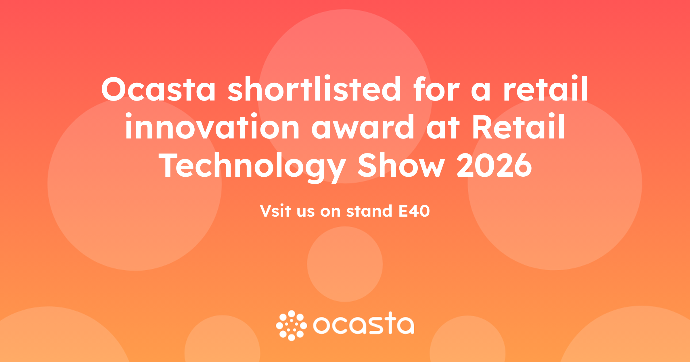 Ocasta shortlisted for retail innovation award